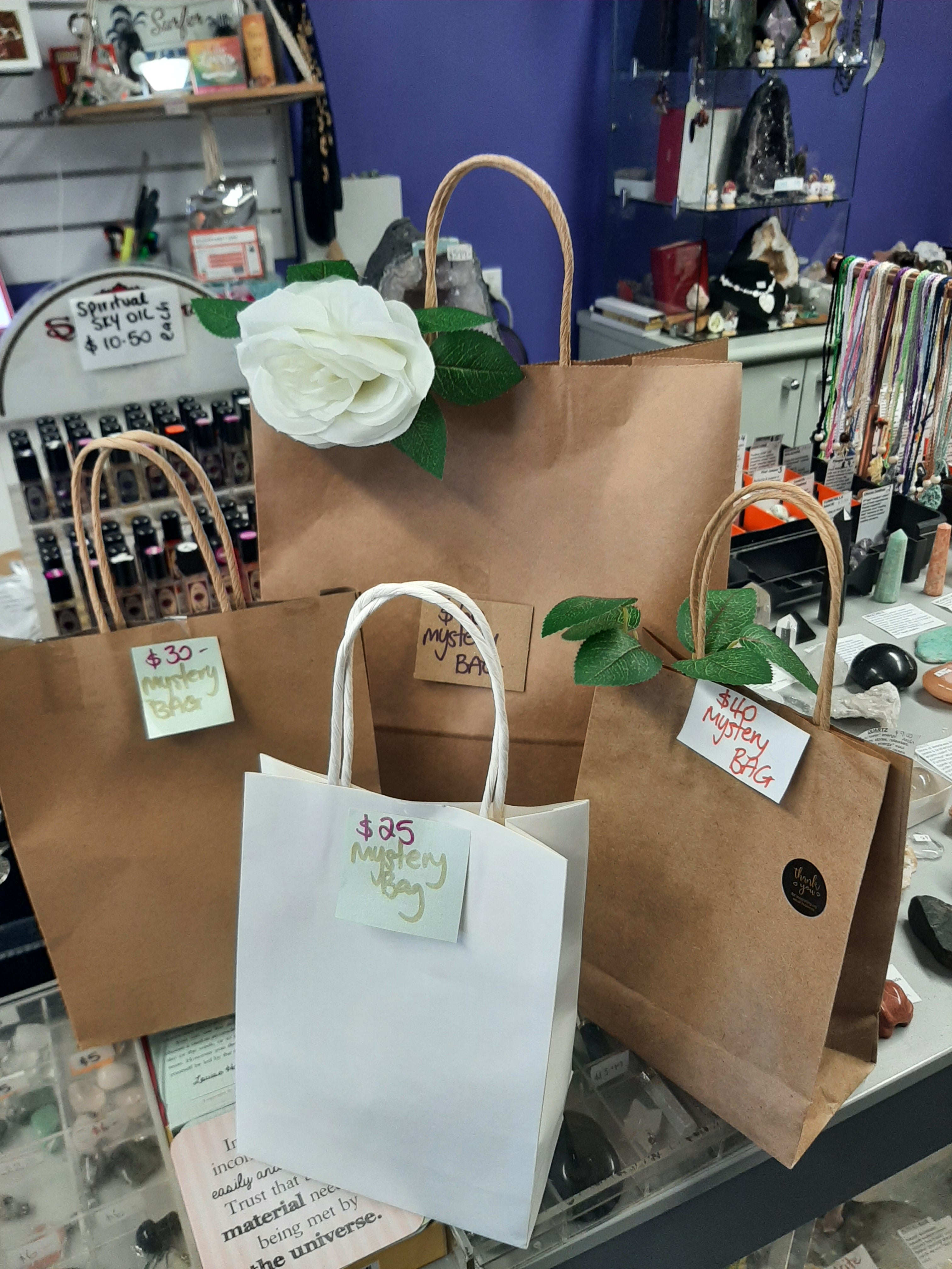 Mystery Bags, Mystery Bags......but what's inside you ask??? That's why ...